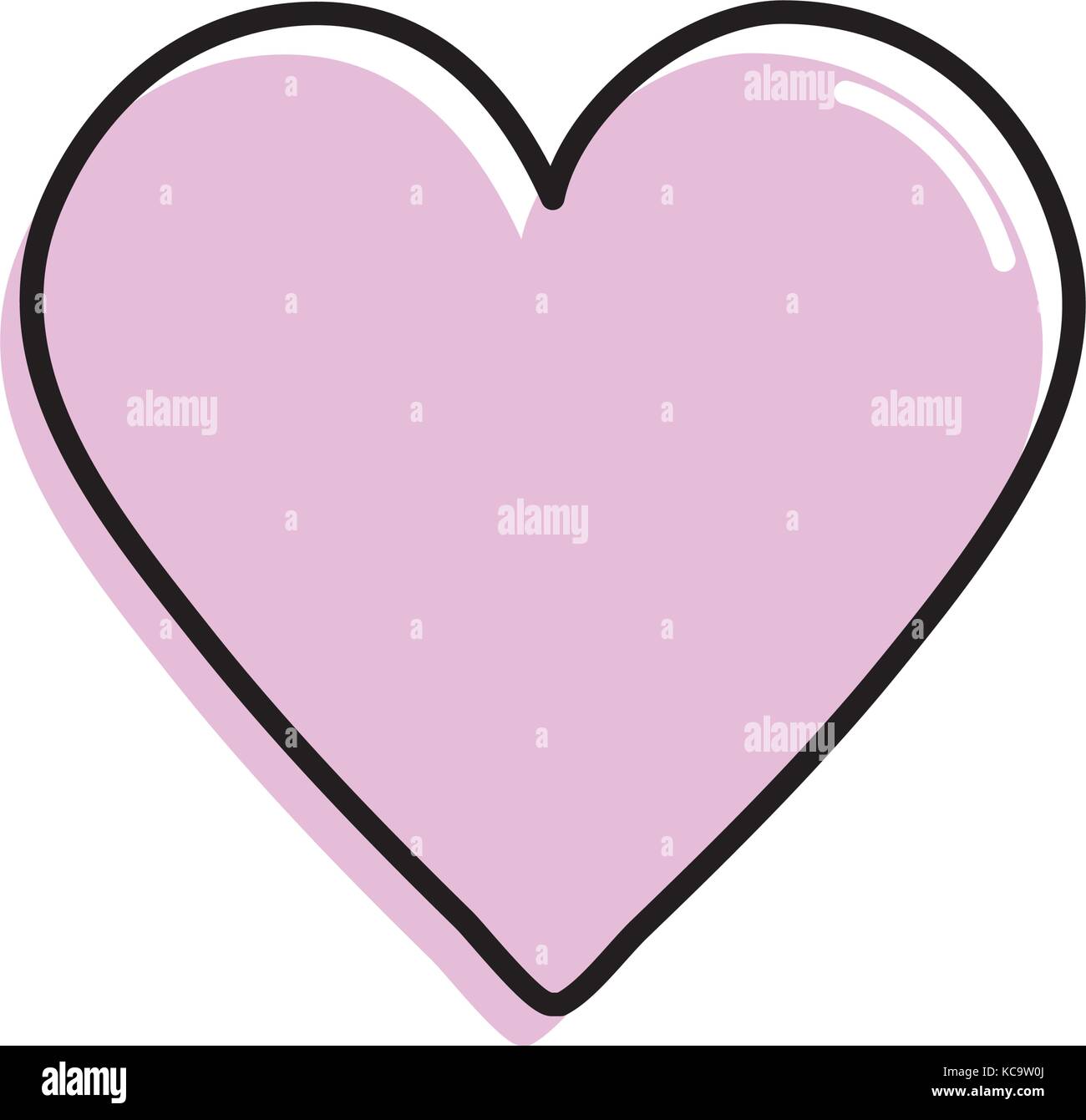 beauty heart symbol of love and romance Stock Vector Image & Art - Alamy