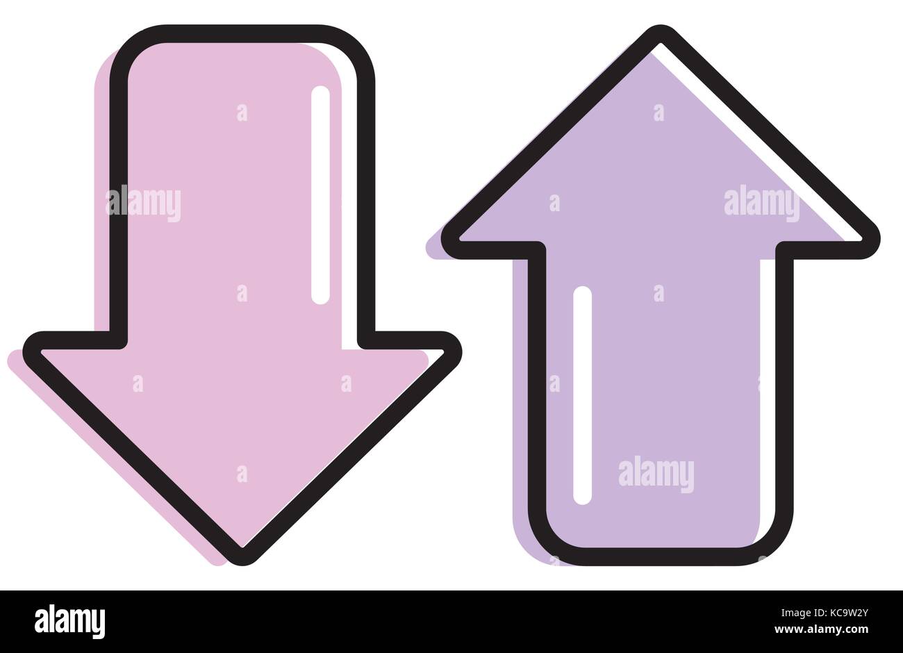 arrows to loading digital data connection Stock Vector Image & Art - Alamy