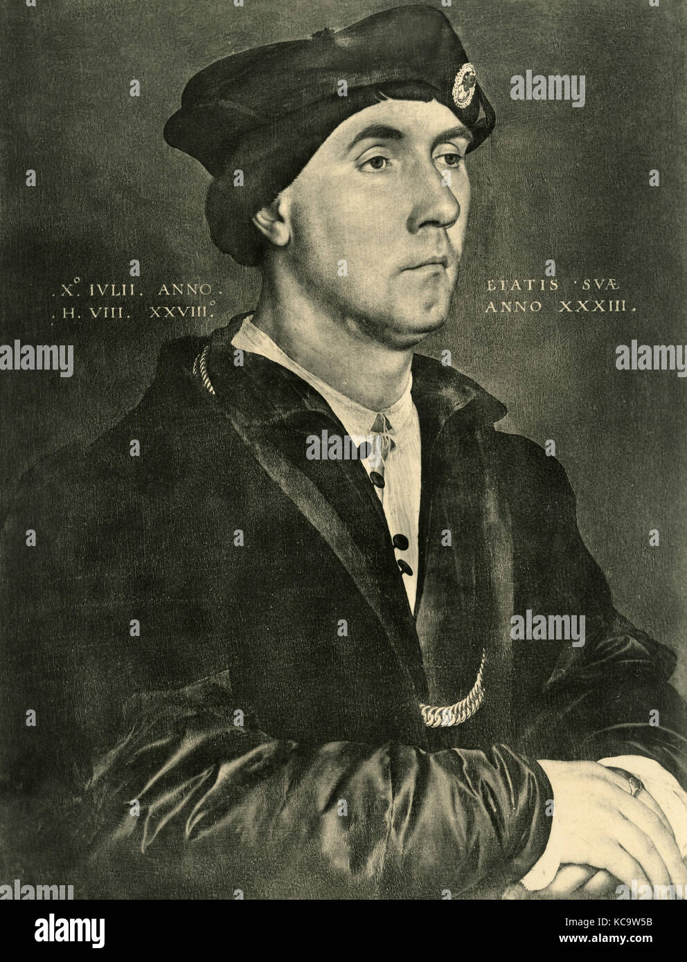 Portrait of Richard Southwell, painting by Hans Holbein Stock Photo - Alamy