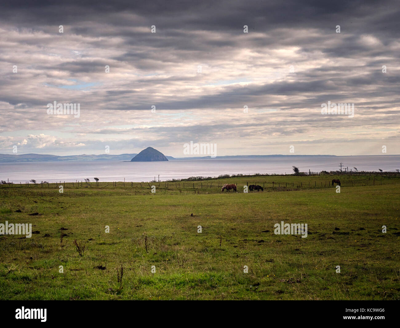 Ailsa Craig, an uninhabited island, in the Firth of Clyde, off the ...