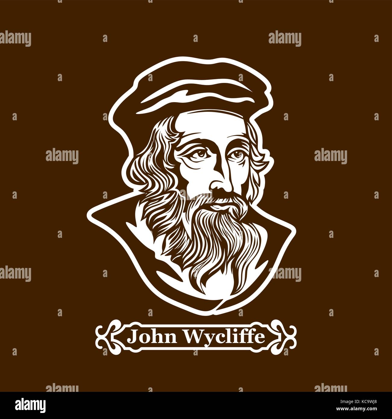 John wycliffe bible Stock Vector Images - Alamy