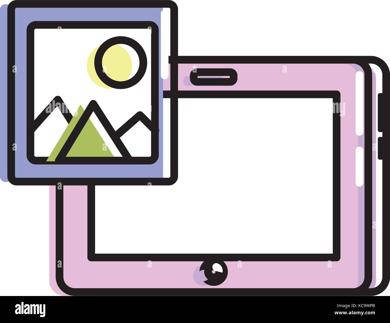 Tablet picture Stock Vector Images - Alamy