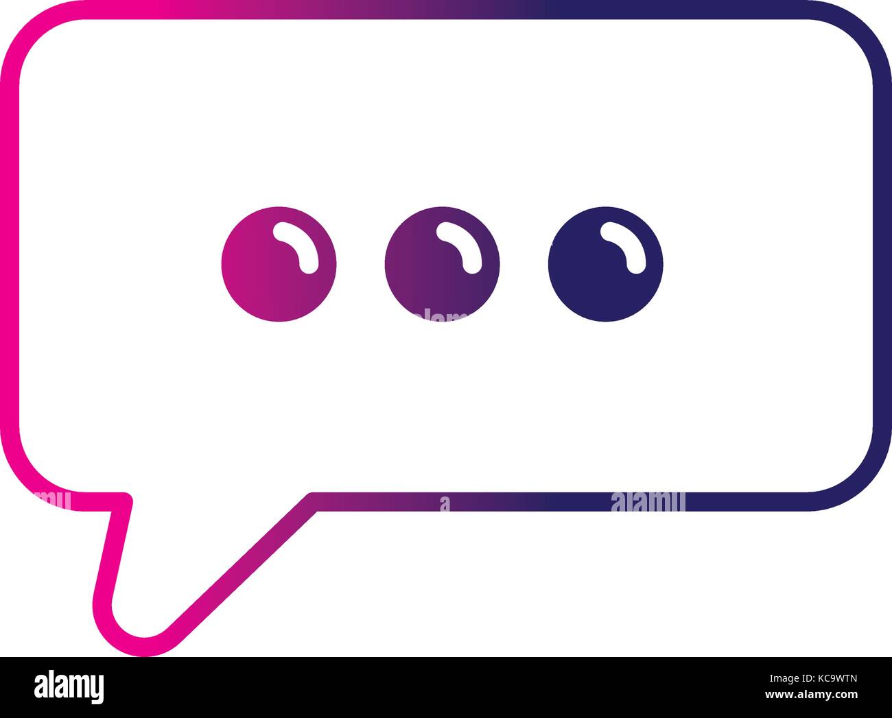 line chat bubble text message icon Stock Vector Image & Art - Alamy