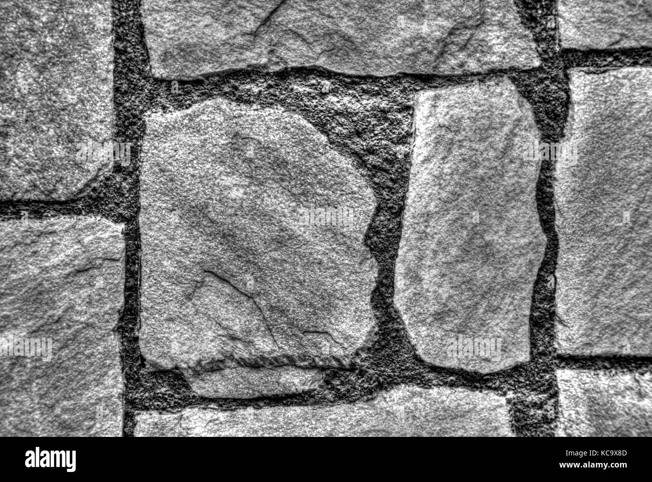 Stylish stone wall background in black and white Stock Photo - Alamy