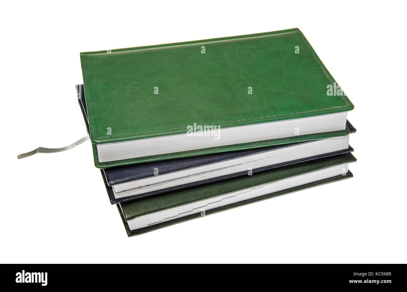 Stacked diary books learning in class or back to school. Work path ...