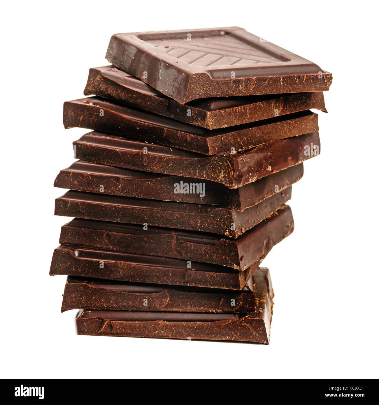 Chocolate bar isolated on white background Stock Photo - Alamy