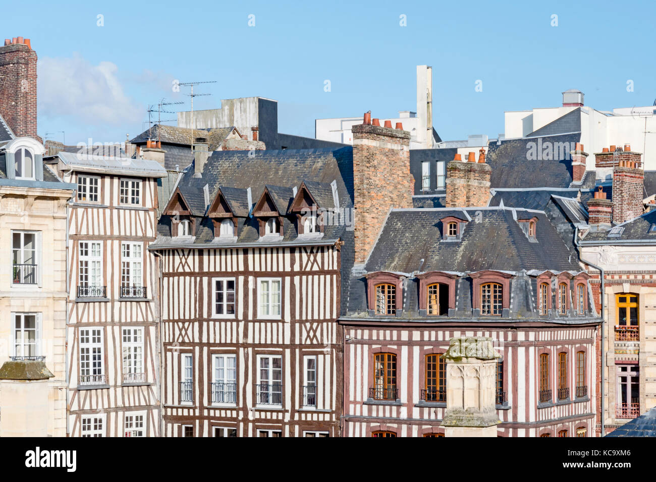 Rouen (Normandy, France): View on the town Stock Photo - Alamy
