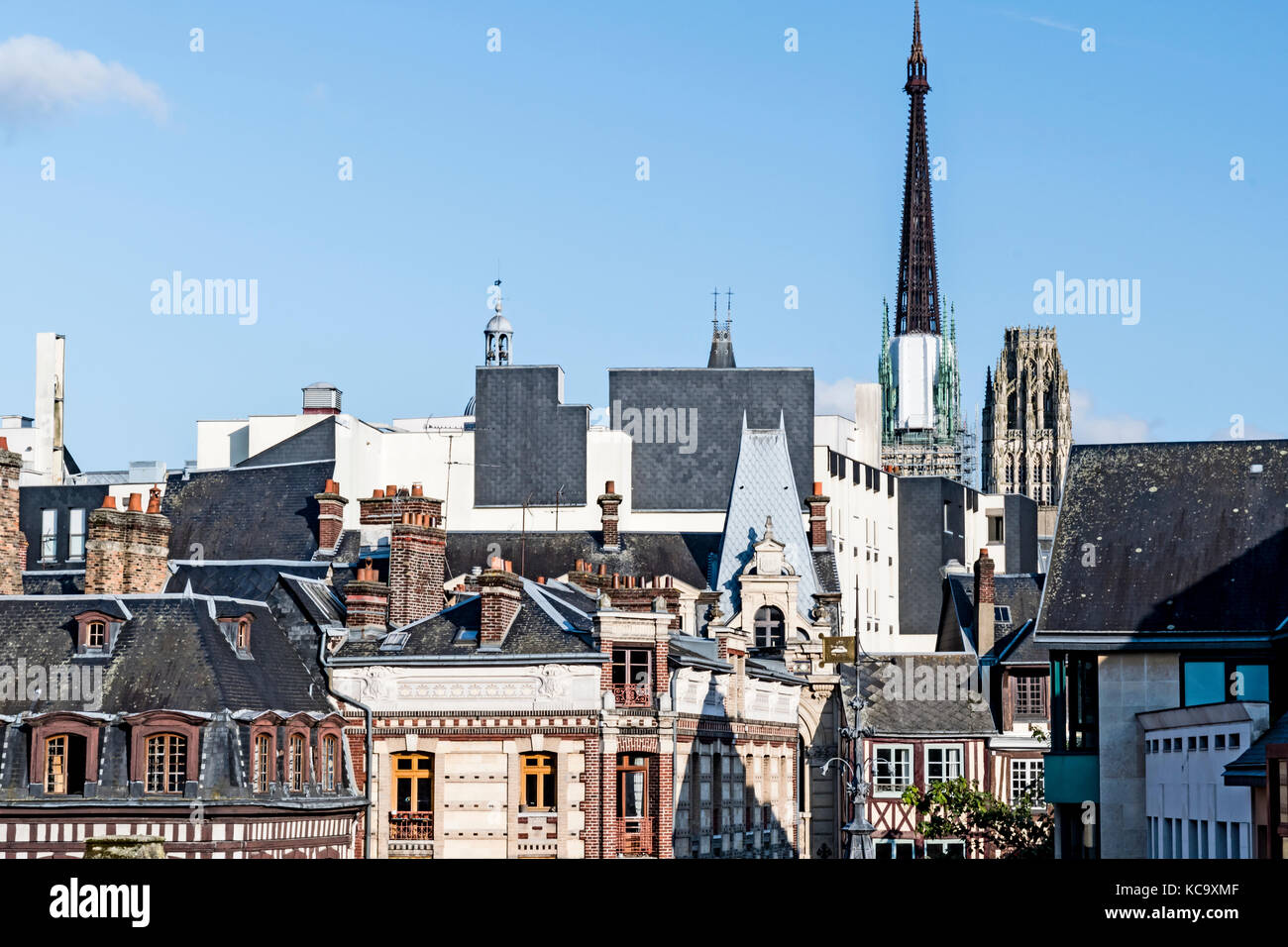 Rouen (Normandy, France): View on the town Stock Photo - Alamy