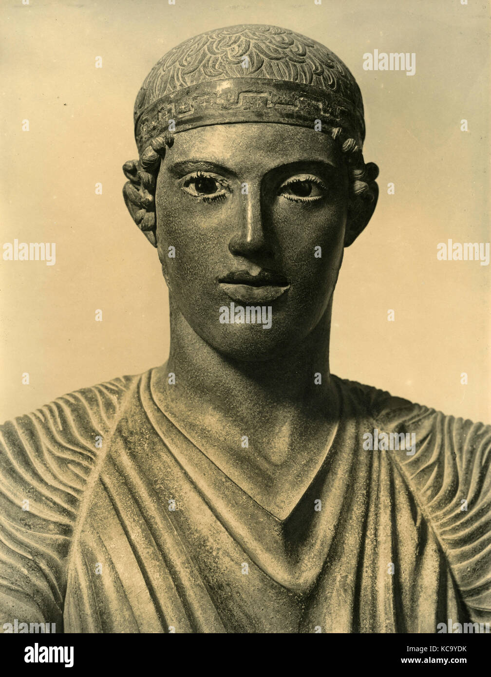 Charioteer, marble Greek statue Stock Photo - Alamy