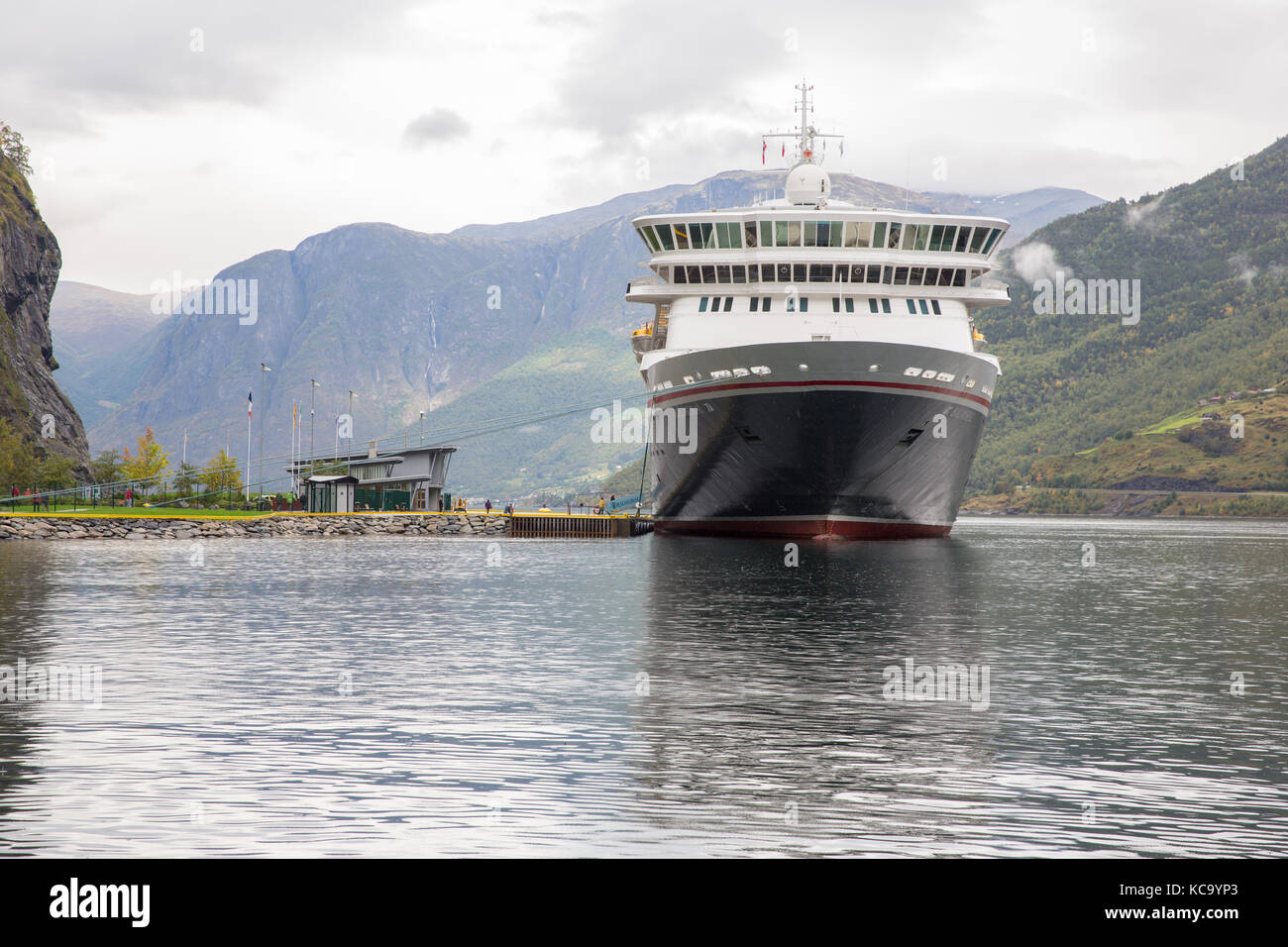 The MS Balmoral, A Fred Olsen Cruise Ship in a Norwegian Fjord Stock ...