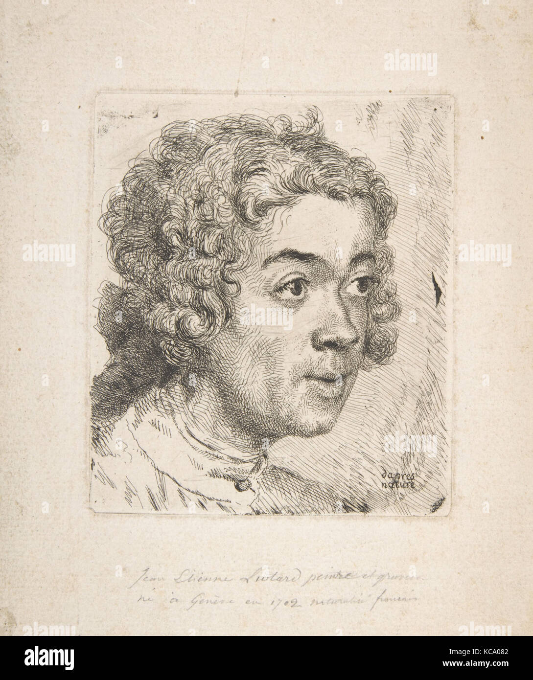 Self Portrait as a Young Man, Jean Étienne Liotard, 1733 Stock Photo ...