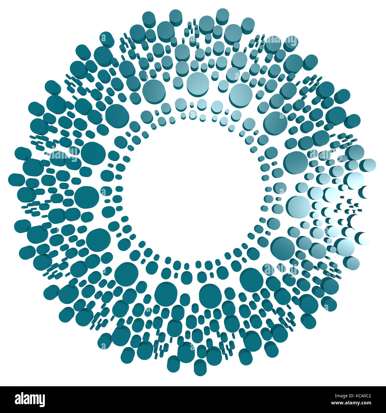 Blue circle with dot image with hi-res rendered artwork that could be ...