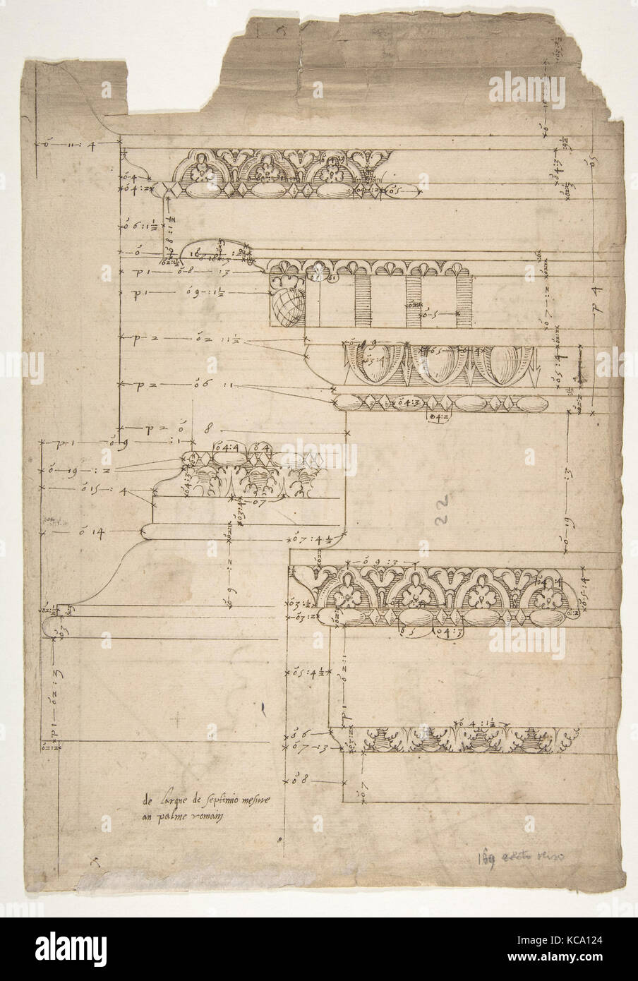 Elevation and plan of arch hi-res stock photography and images - Alamy