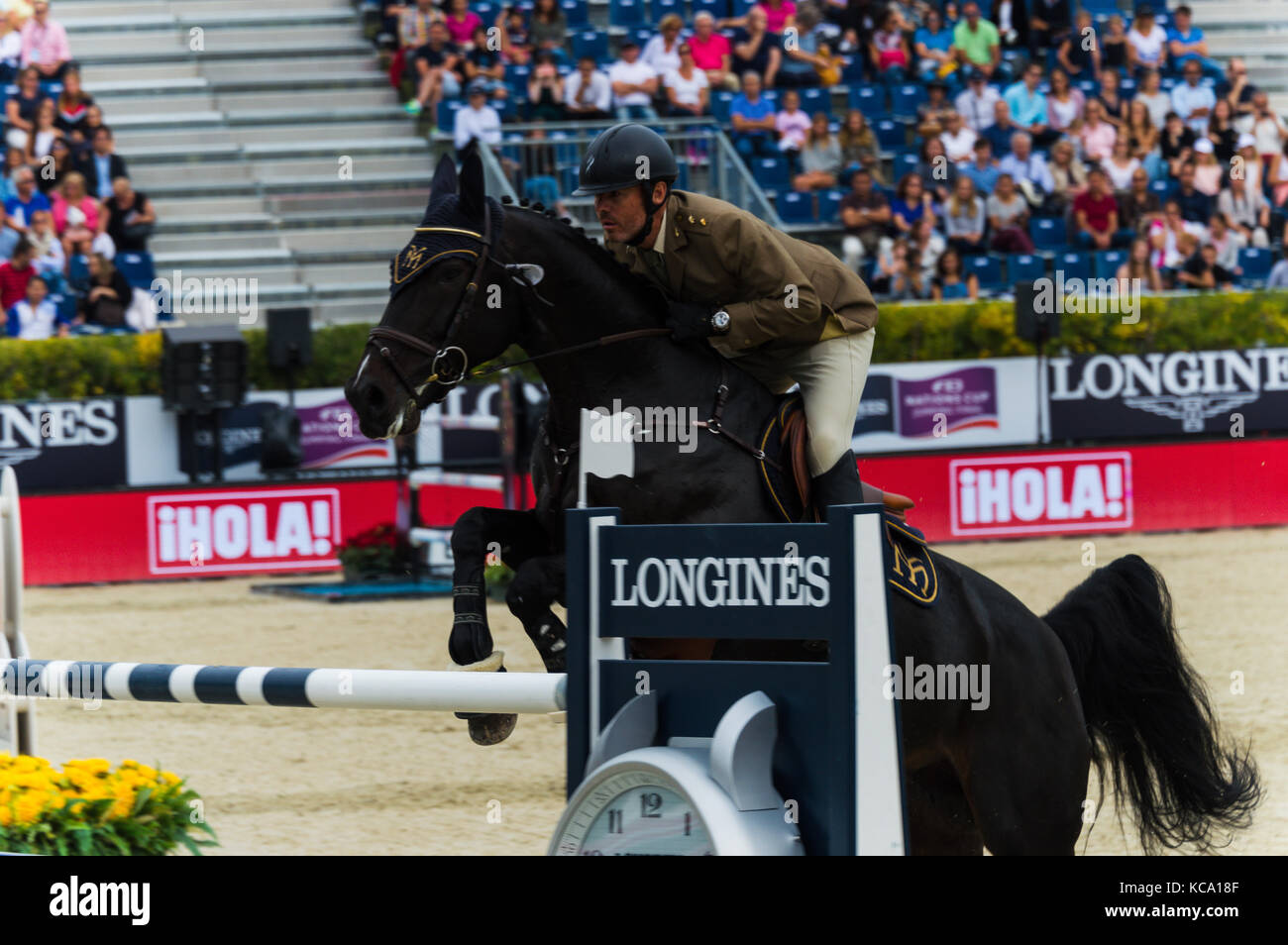 Longines FEI nations cup jumping final, Barcelona Stock Photo - Alamy