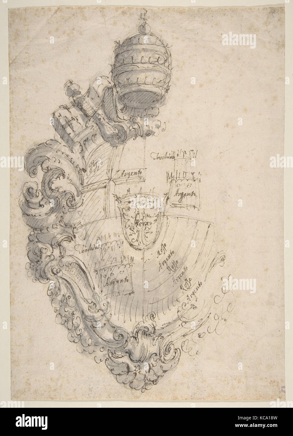 Coat of Arms of Clement XIII (Rezzonico), Giovanni Battista Piranesi ...