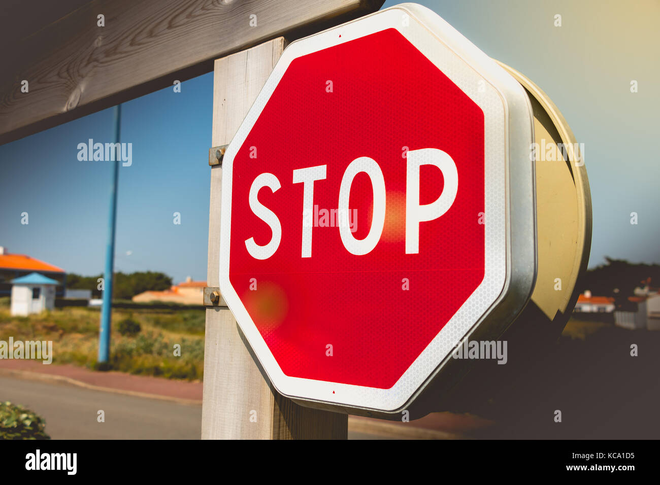 Roadside stop sign france hi-res stock photography and images - Alamy