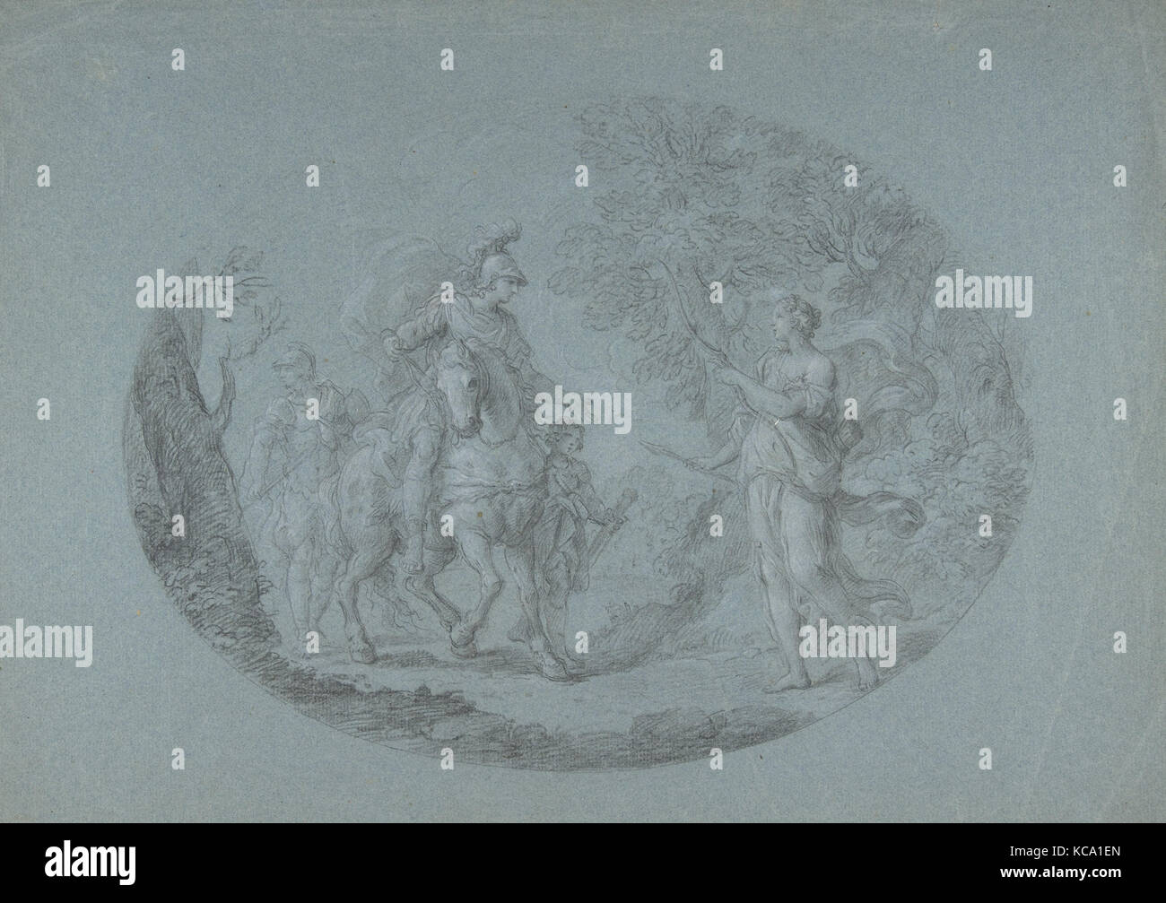 Venus Disguised as a Huntress Appears to Aeneas (Aeneid I: 305 ff ...