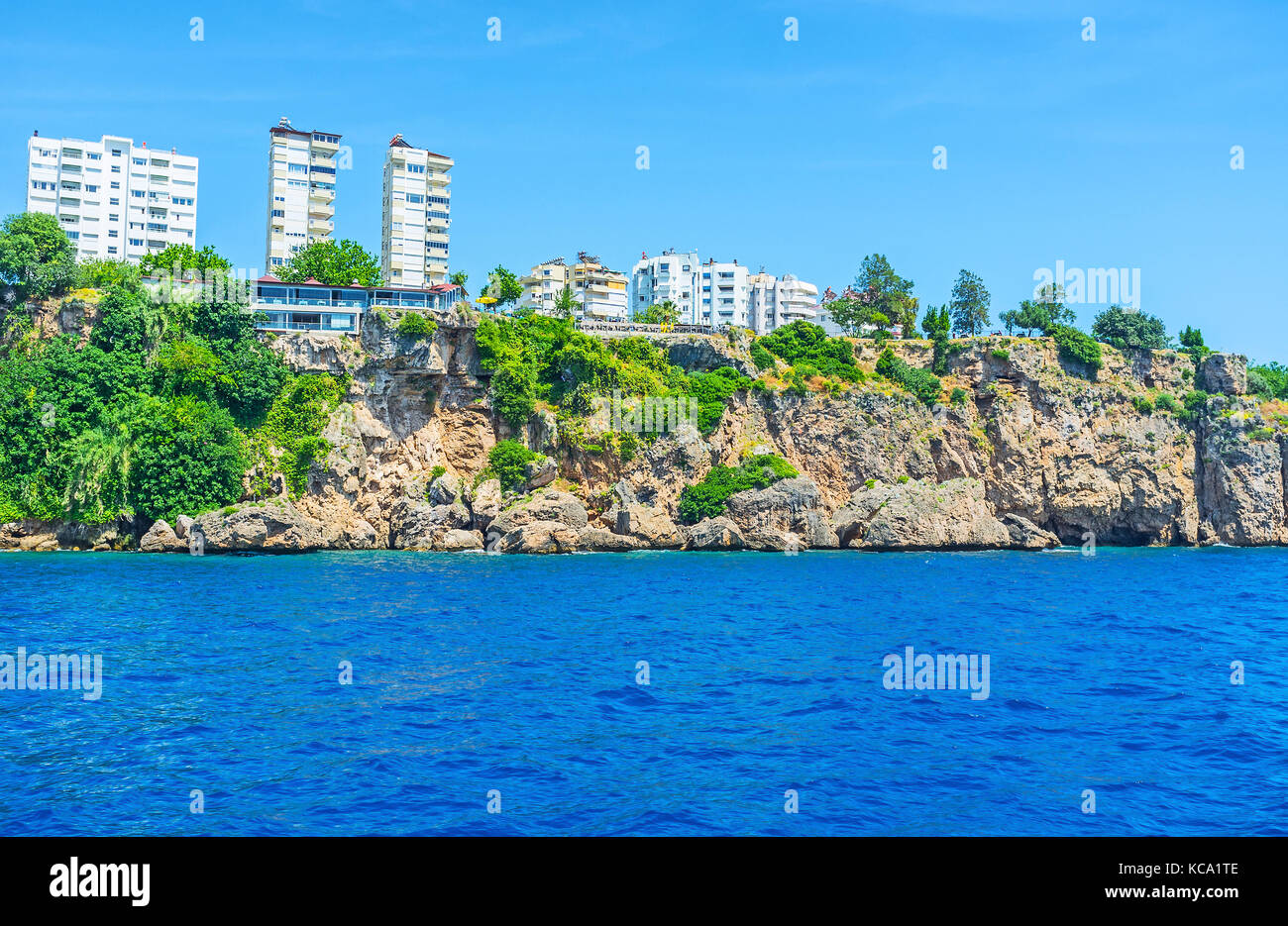 Buildings on cliff antalya hi-res stock photography and images - Alamy