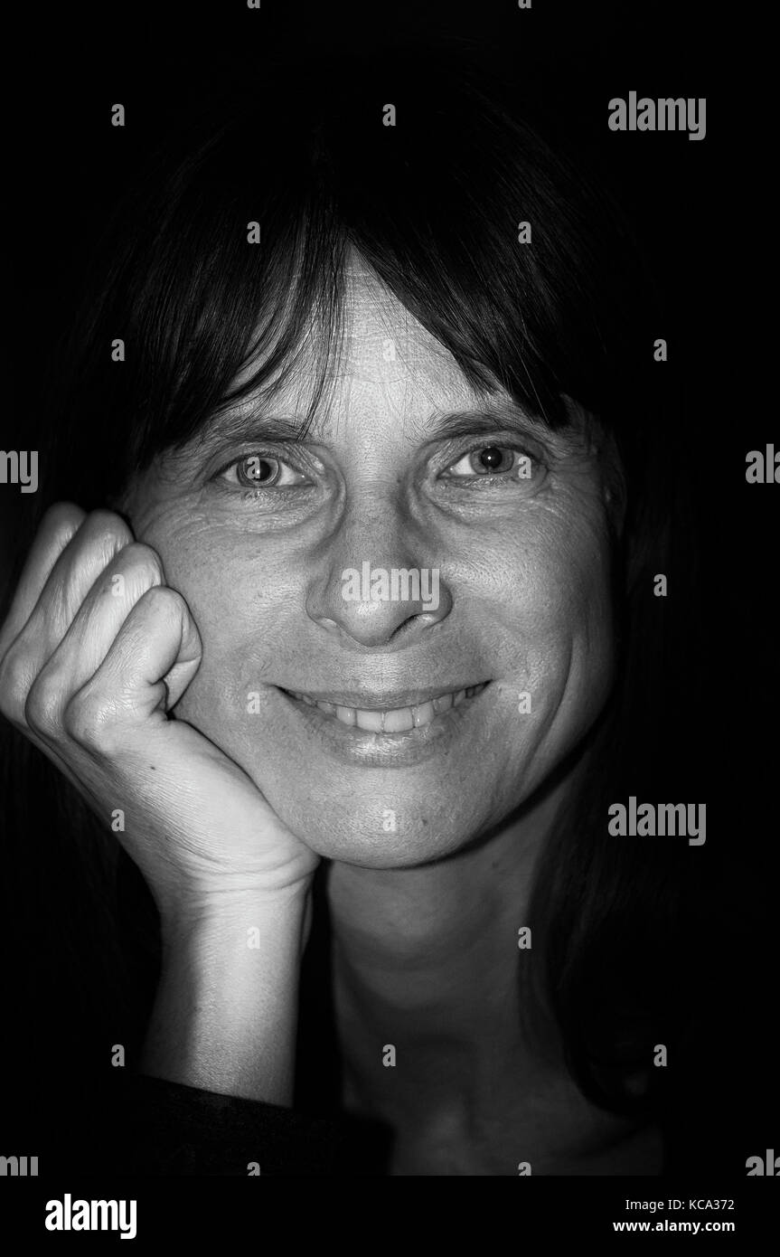 Warm natural smile Black and White Stock Photos & Images - Alamy