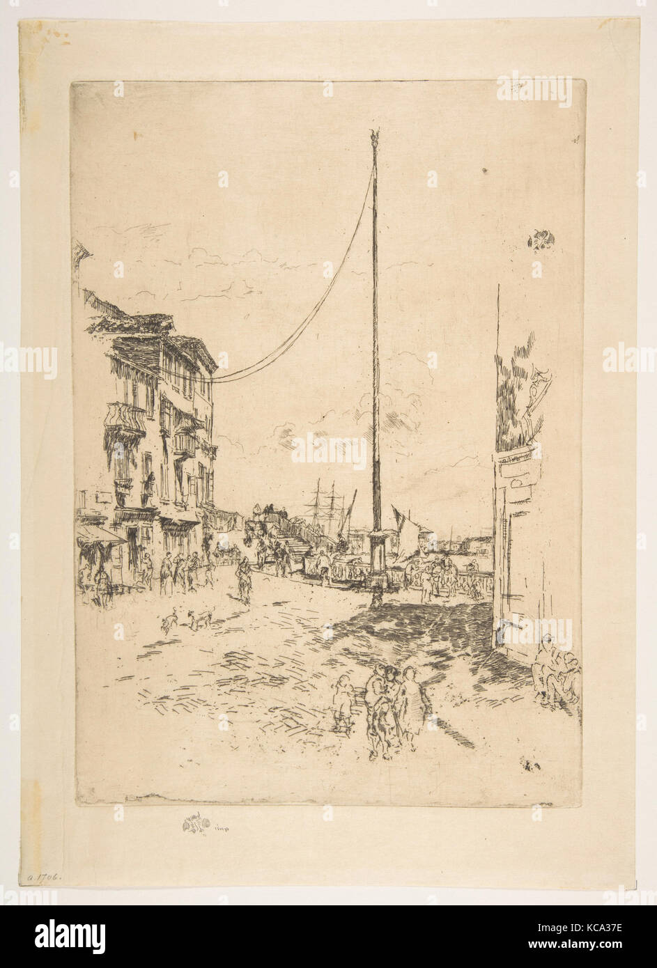 The Little Mast, 1879–80, Etching and drypoint; second state of eight ...