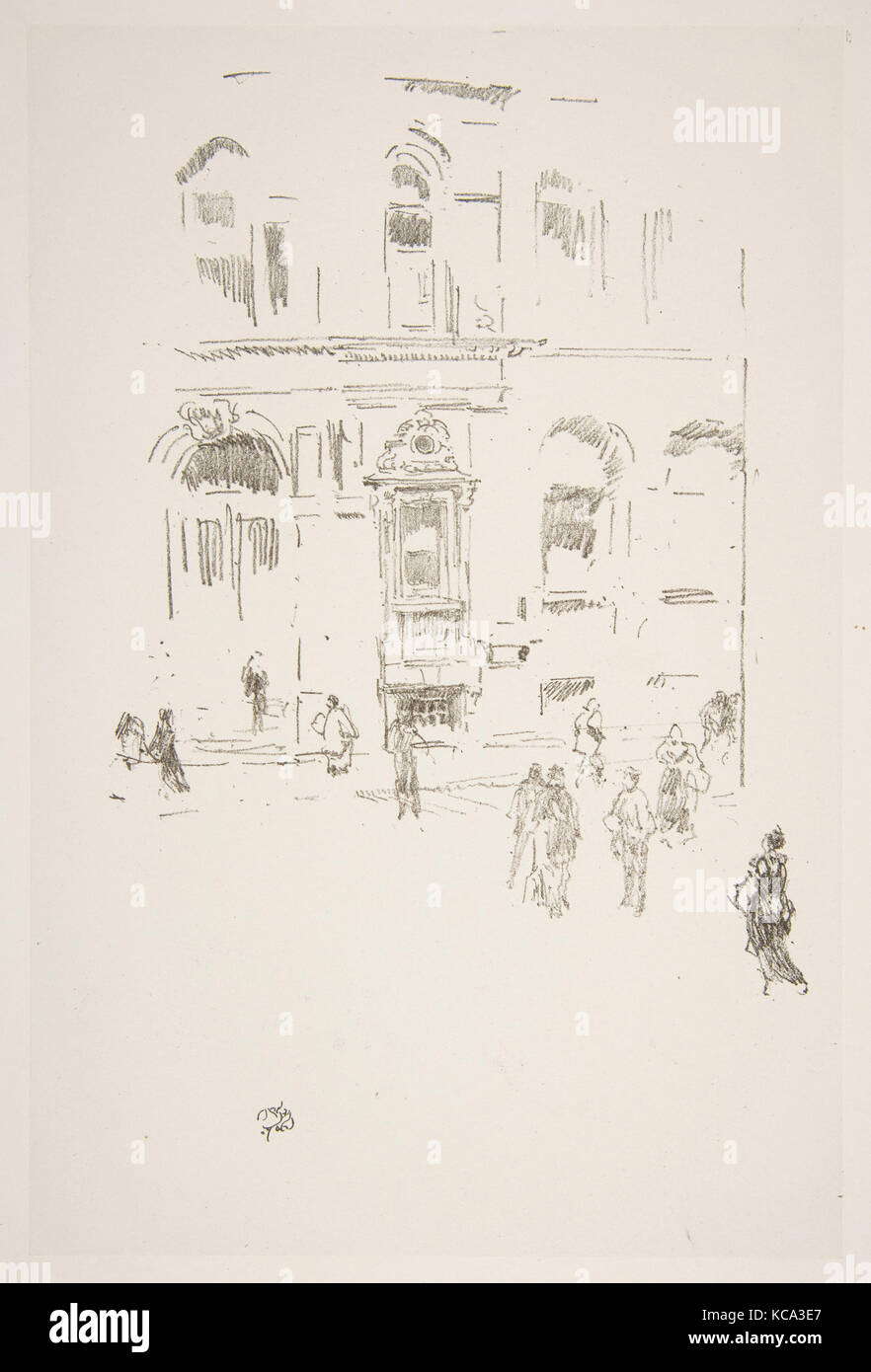 Victoria Club, 1879, Transfer lithograph with scraping; second state of ...