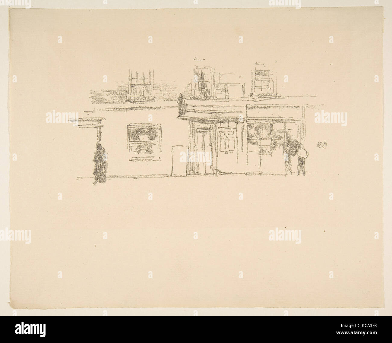 Transfer lithograph in black ink on ivory hi-res stock photography and ...