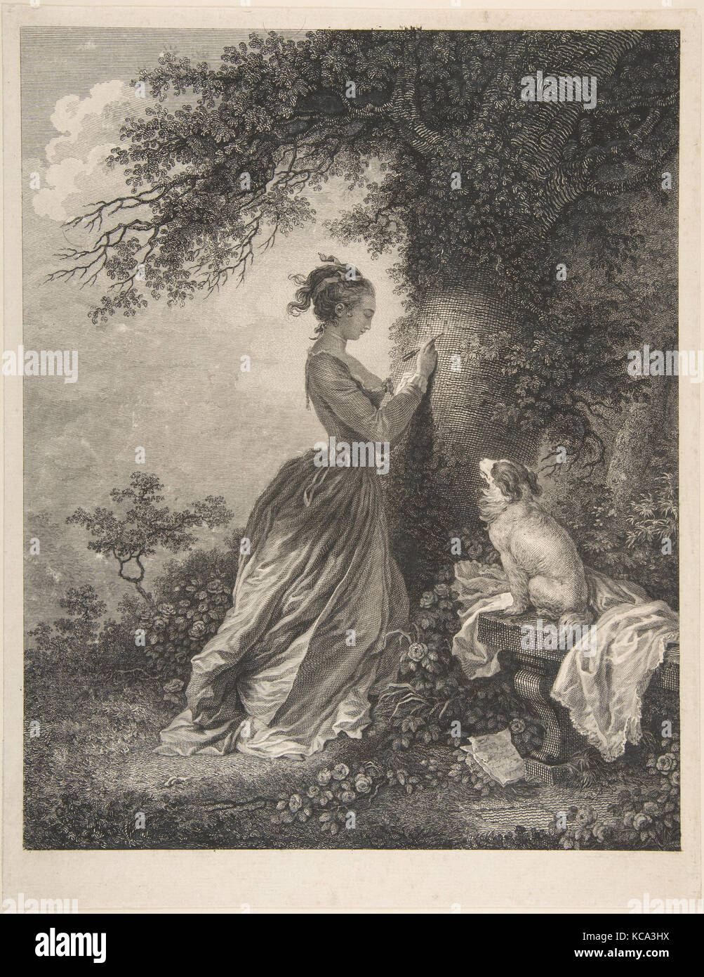Le Chiffre d'Amour, Nicolas de Launay, 18th century Stock Photo - Alamy