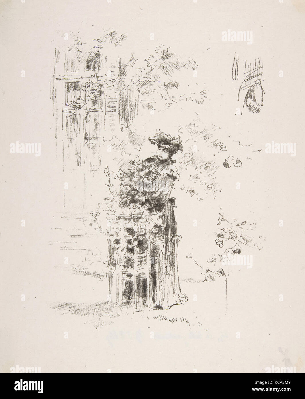 La Belle Jardinière, 1894, Transfer lithograph with stumping and ...