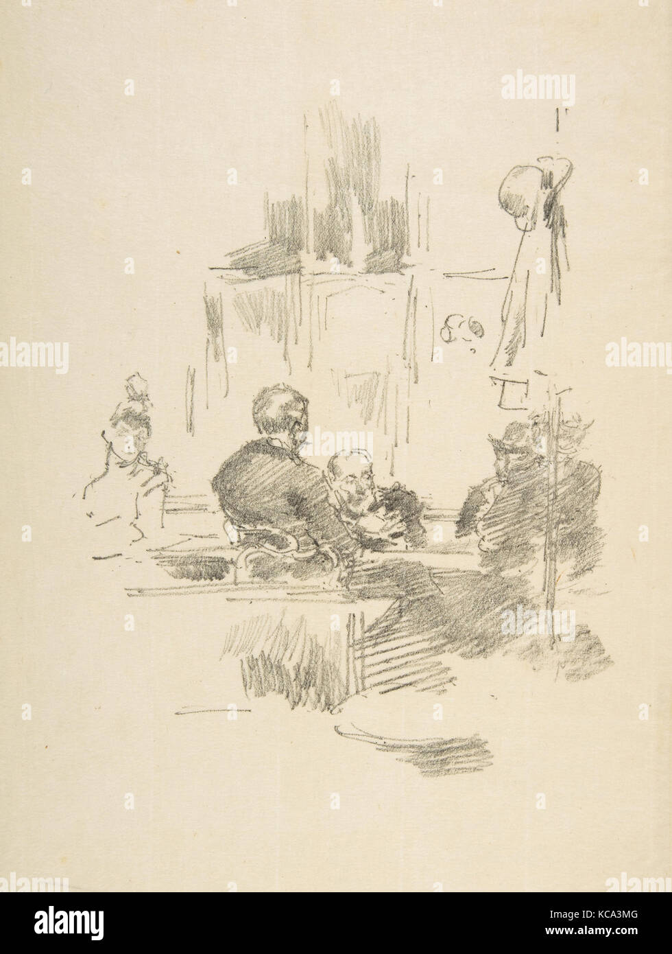 Late Picquet, 1890, Transfer lithograph drawn on fine-grained transfer ...