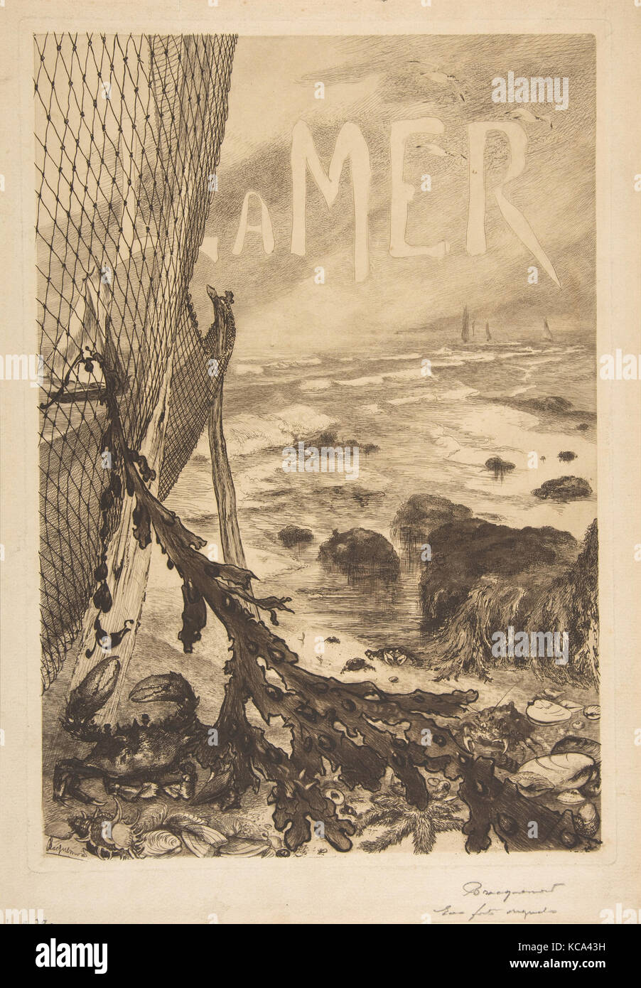La Mer, 1850–1914, Etching on laid paper; fourth and final state, Sheet ...