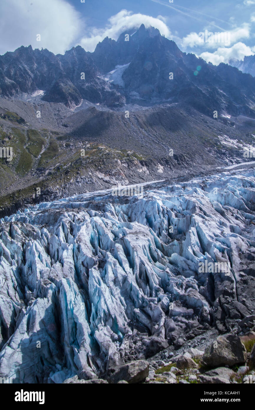 glacier in the French Alps Stock Photo - Alamy