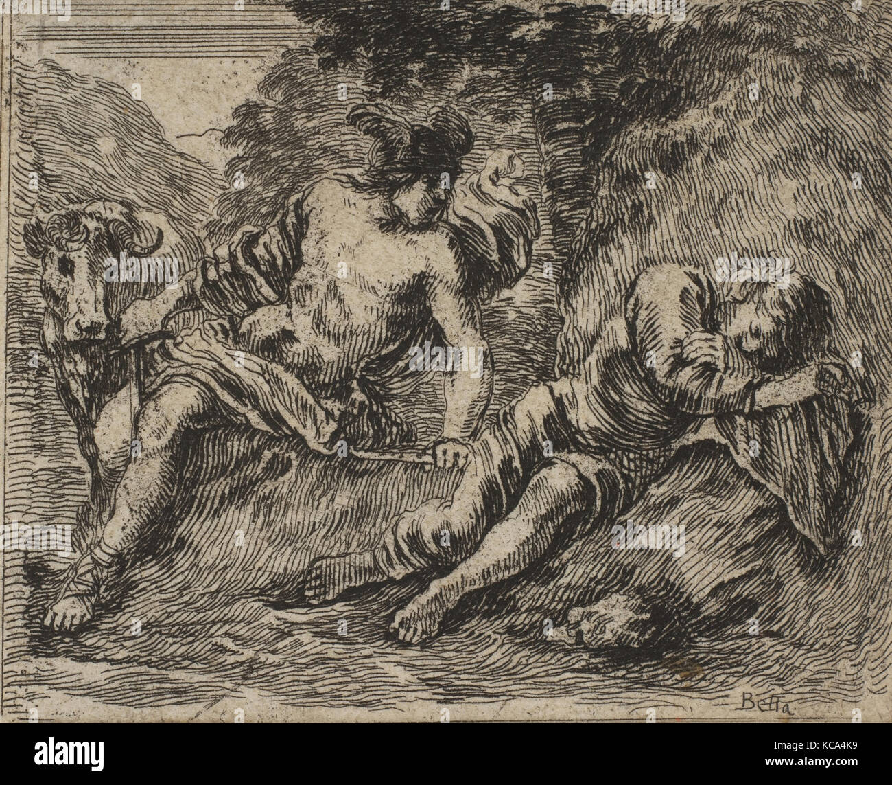 Mercury and Argus, from 'Game of Mythology' (Jeu de la Mythologie ...