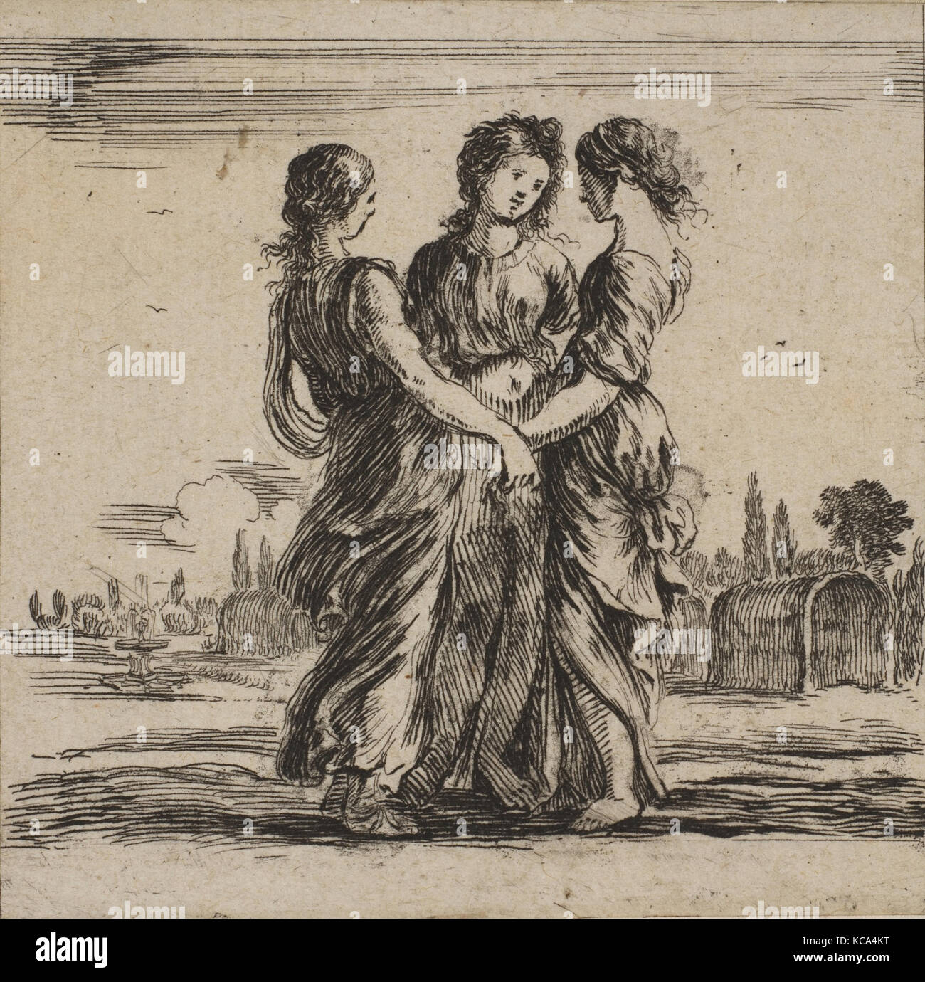 The three graces, from 'Game of Mythology' (Jeu de la Mythologie ...