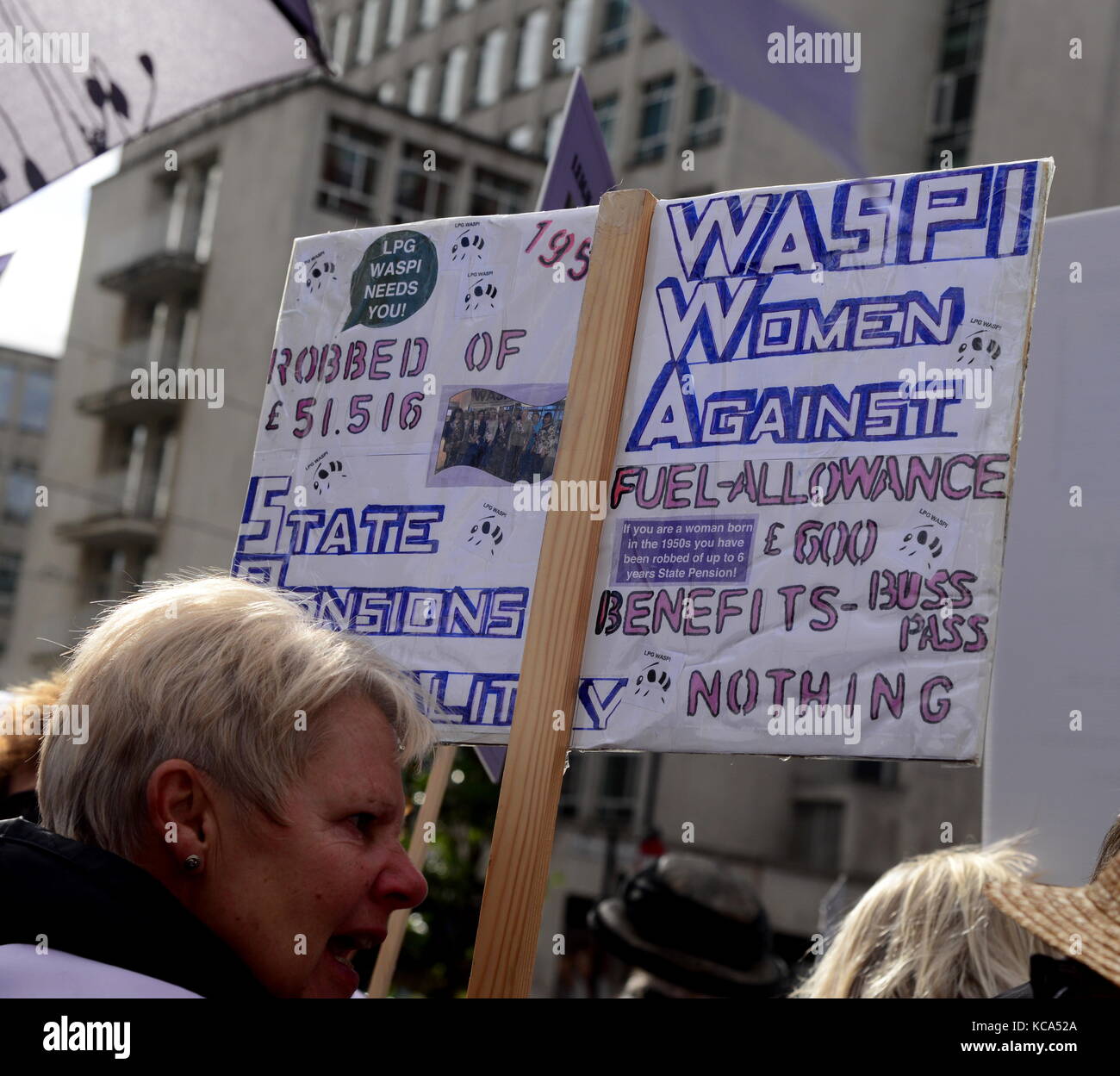 Women Against State Pension Inequality Demonstration Stock Photo - Alamy
