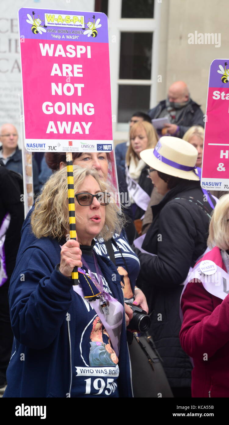 Women Against State Pension Inequality Demonstration Stock Photo - Alamy
