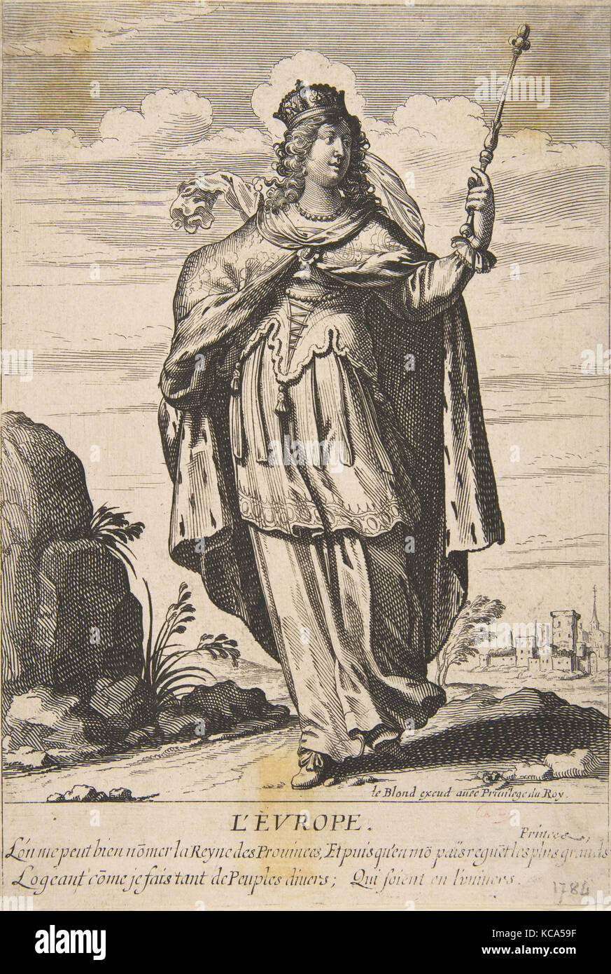 Europe, mid to late 17th century, Etching, Sheet (trimmed): 8 7/16 × 5 ...