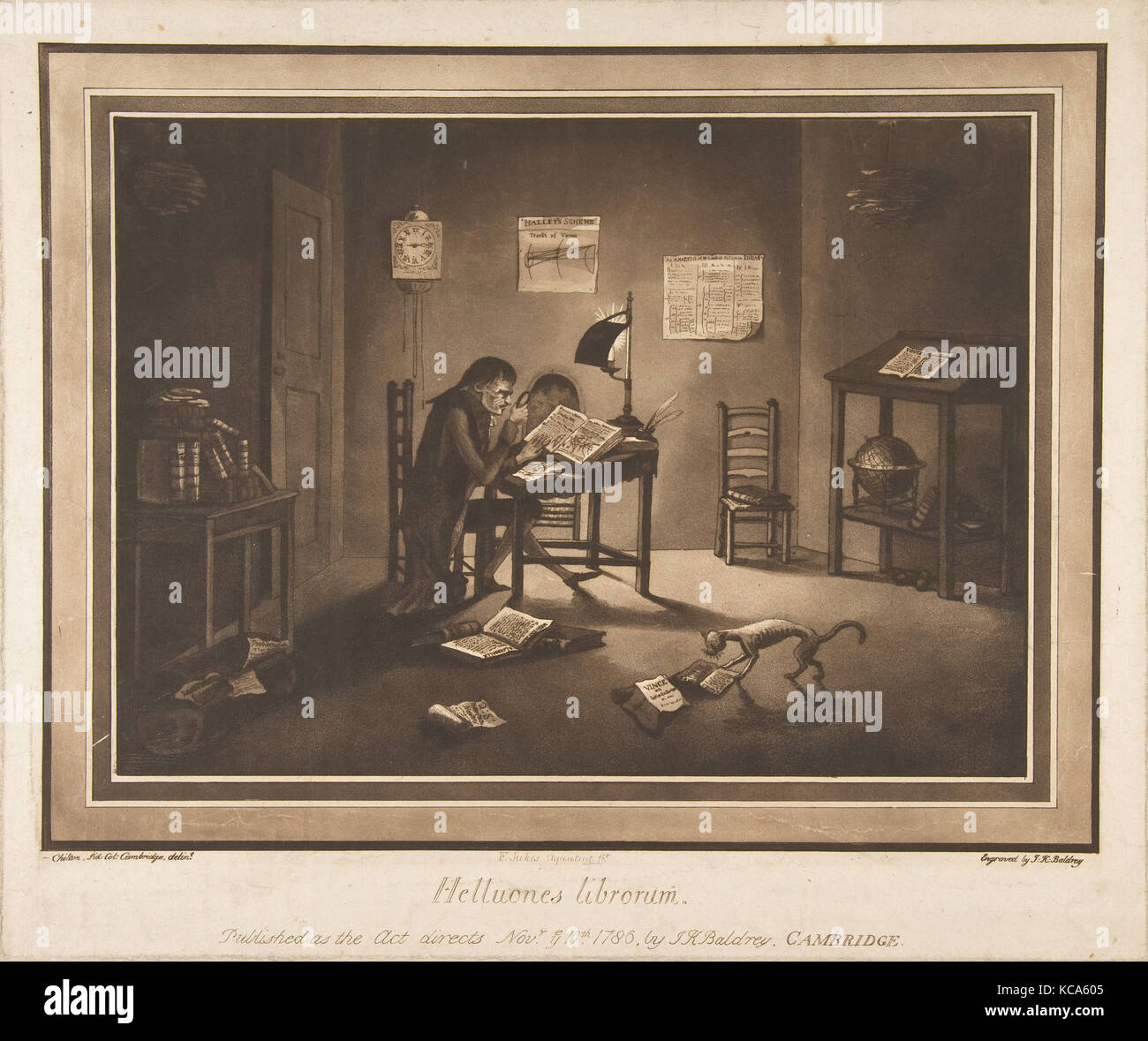 Helluones librorum (Bookworms), Joshua Kirby Baldrey, November 10, 1786 ...