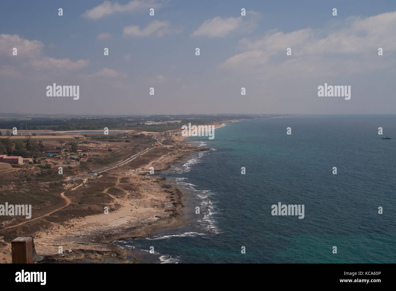 The View of Rosh Hanikra and the Mediterranean from the top of Rosh ...