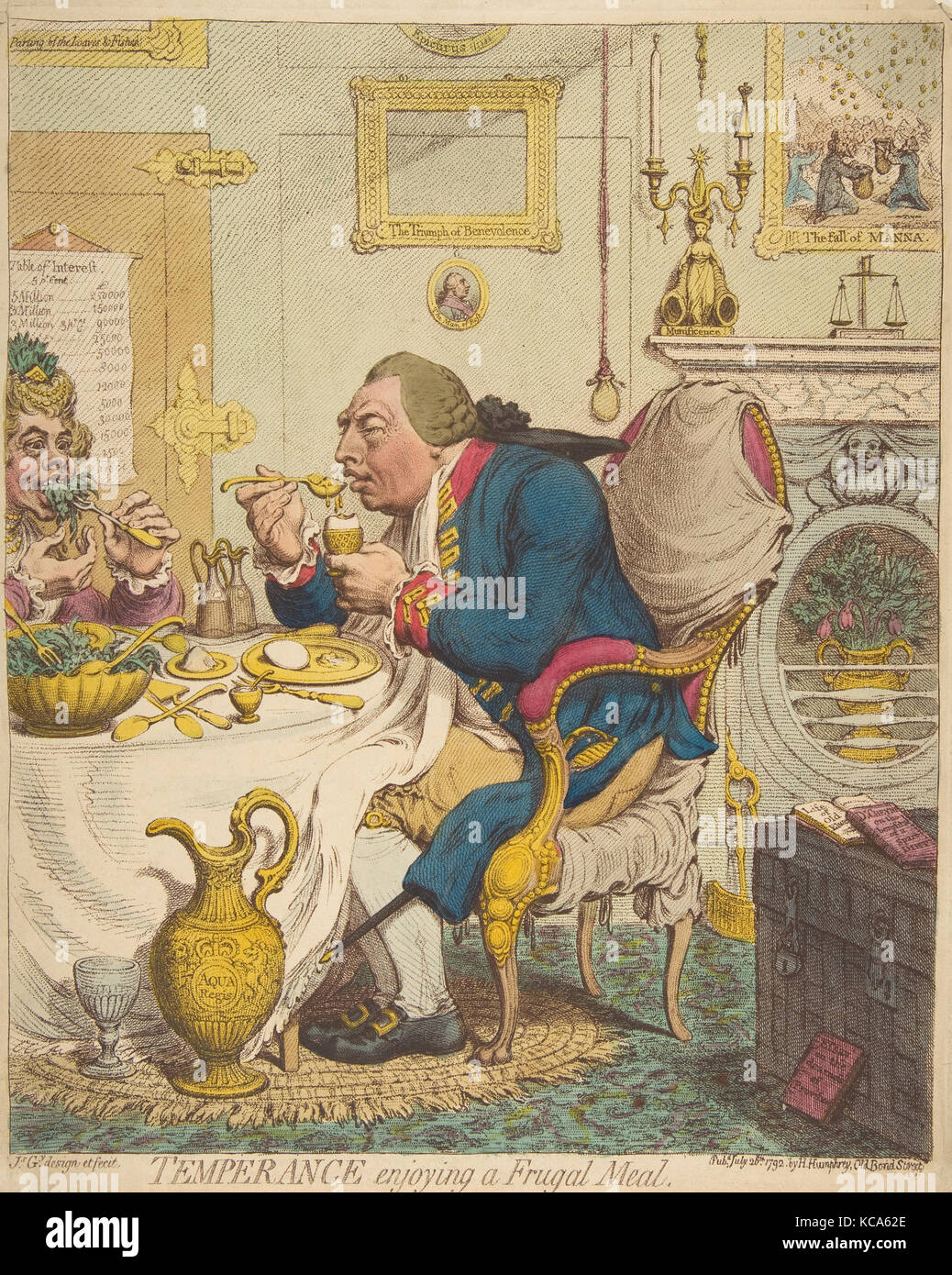 Temperance enjoying a frugal meal hi-res stock photography and images ...
