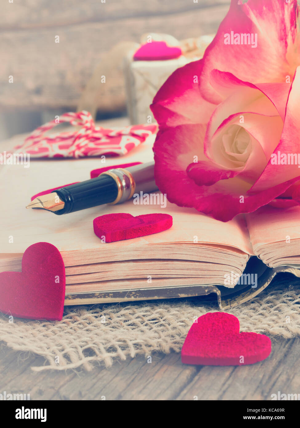 writing love letter Stock Photo - Alamy