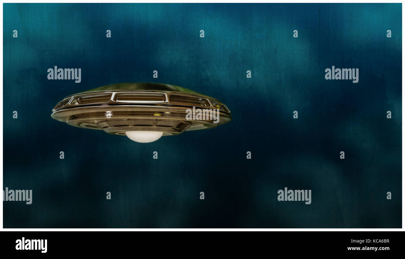 3d illustration of an unidentified flying object Stock Photo - Alamy