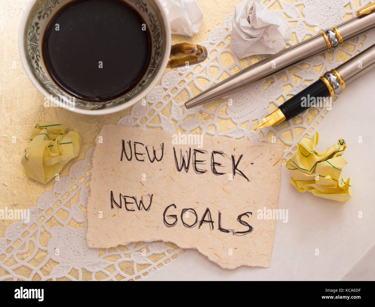 cup of coffee with motivation quote Stock Photo - Alamy