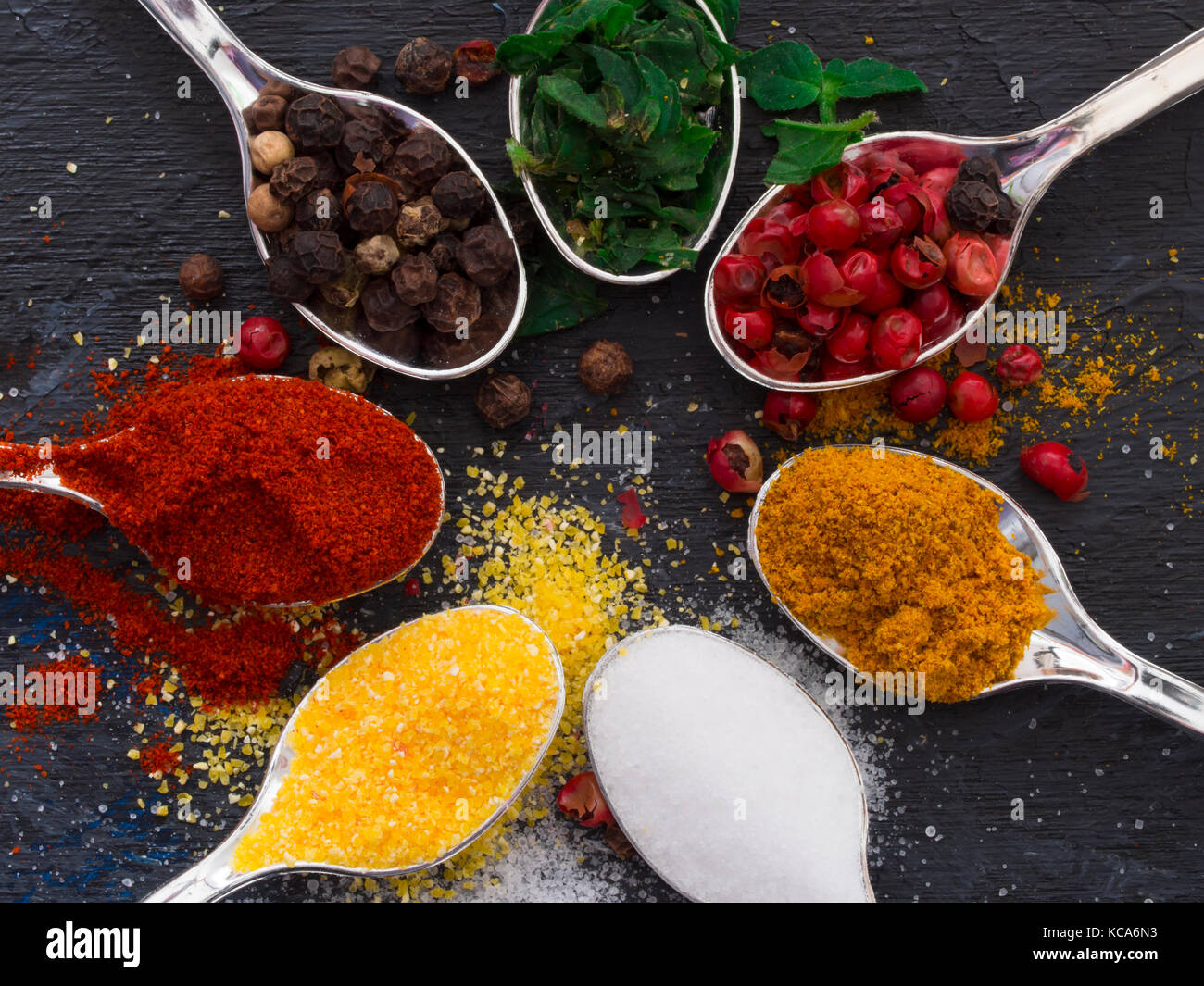 spices and herbs Stock Photo - Alamy
