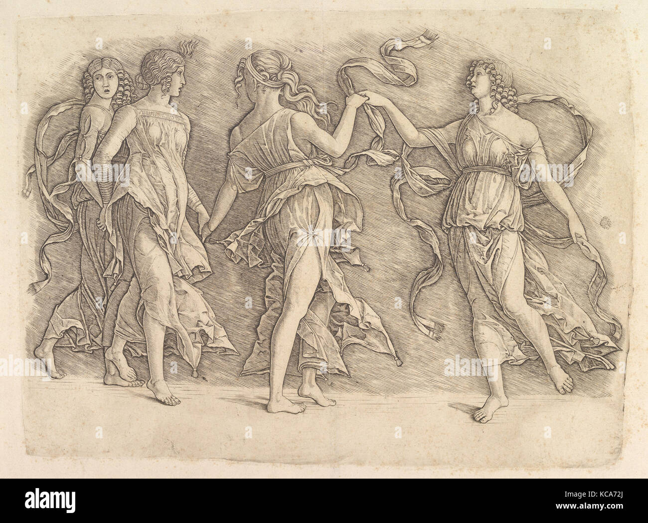 Four Dancing Muses, School of Andrea Mantegna, ca. 1497 Stock Photo - Alamy