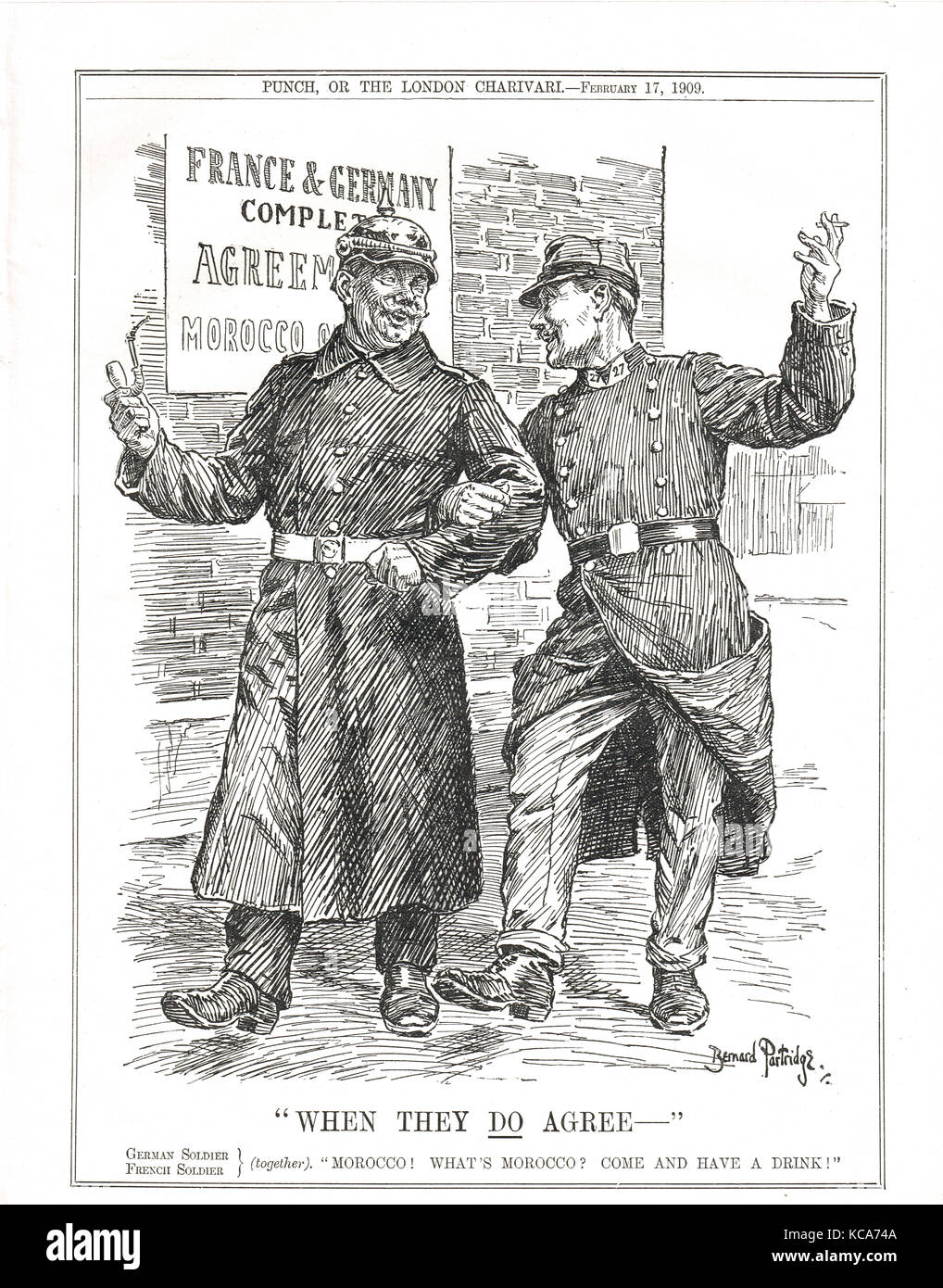 The Franco German agreement on Morocco of 1909 Stock Photo - Alamy