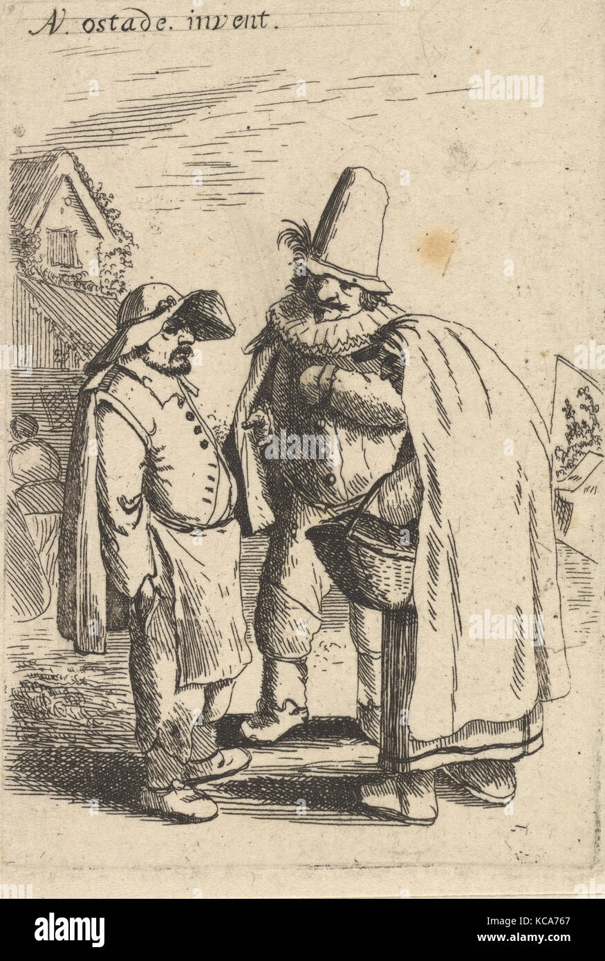 Grotesque Figures, After Adriaen van Ostade, 1610–85 Stock Photo - Alamy