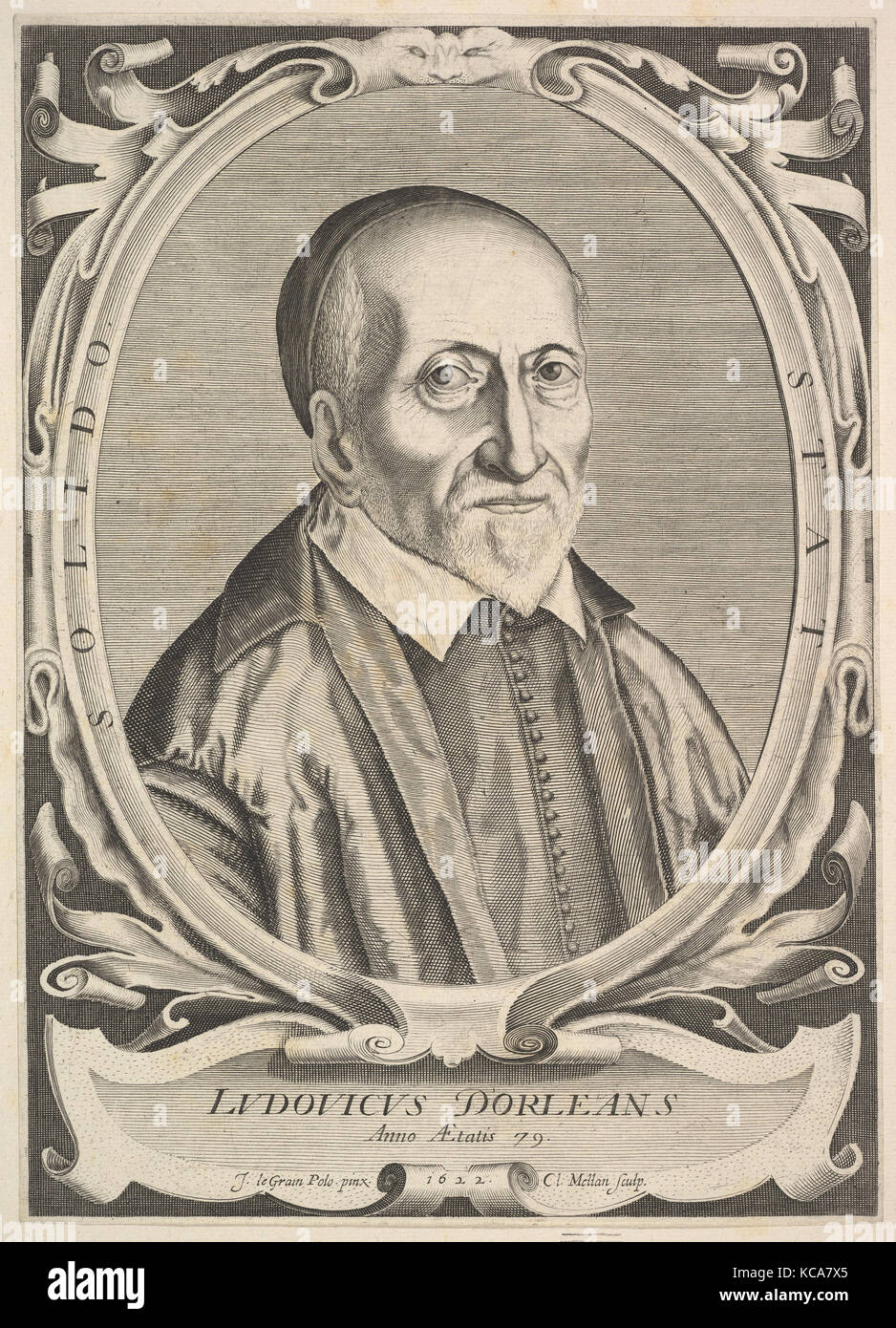 Portrait of Louis d'Orléans, 1622, Engraving; second state of four ...
