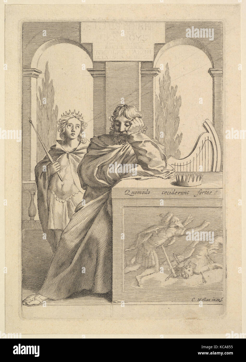 David: Title Page for Talon, L'Histoire sainte, III, Claude Mellan ...