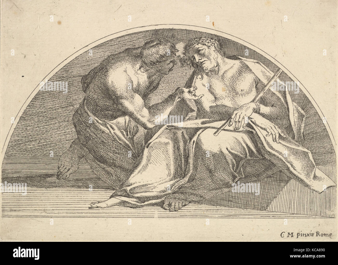 Mocking of Christ, Robert van Audenaerde, 1680–1743 Stock Photo - Alamy