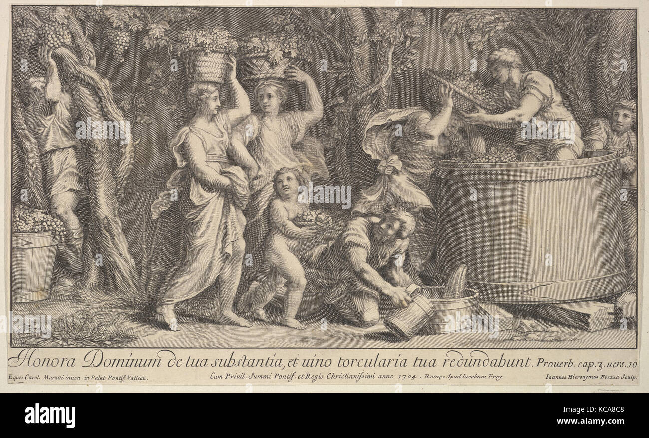 Vintage scene, 1704, Engraving, sheet: 15 3/4 x 20 1/2 in. (40 x 52 cm ...